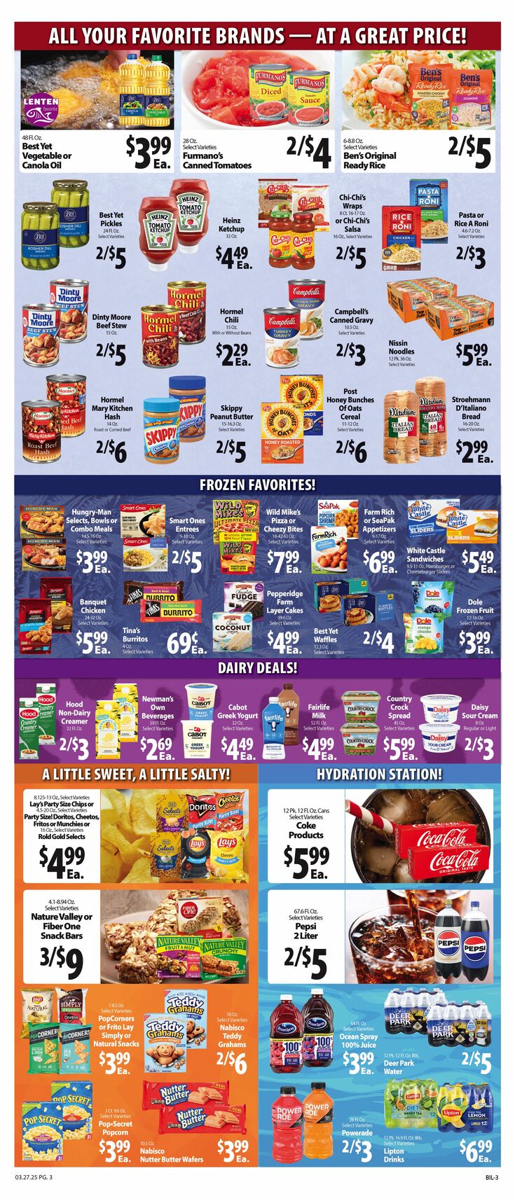 Print Weekly Specials | Tom's Riverside | Tom's Specials for 3/27-4/2/25